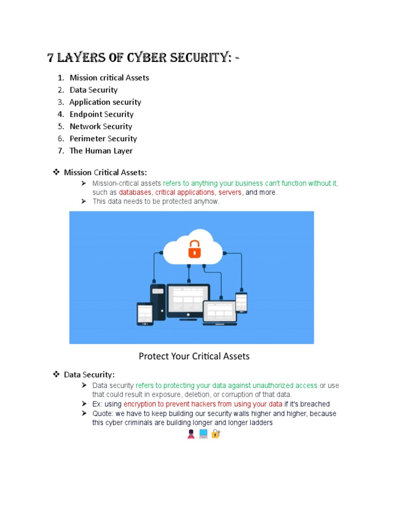 7layers of Cyber Security | PDF | Security | Computer Security