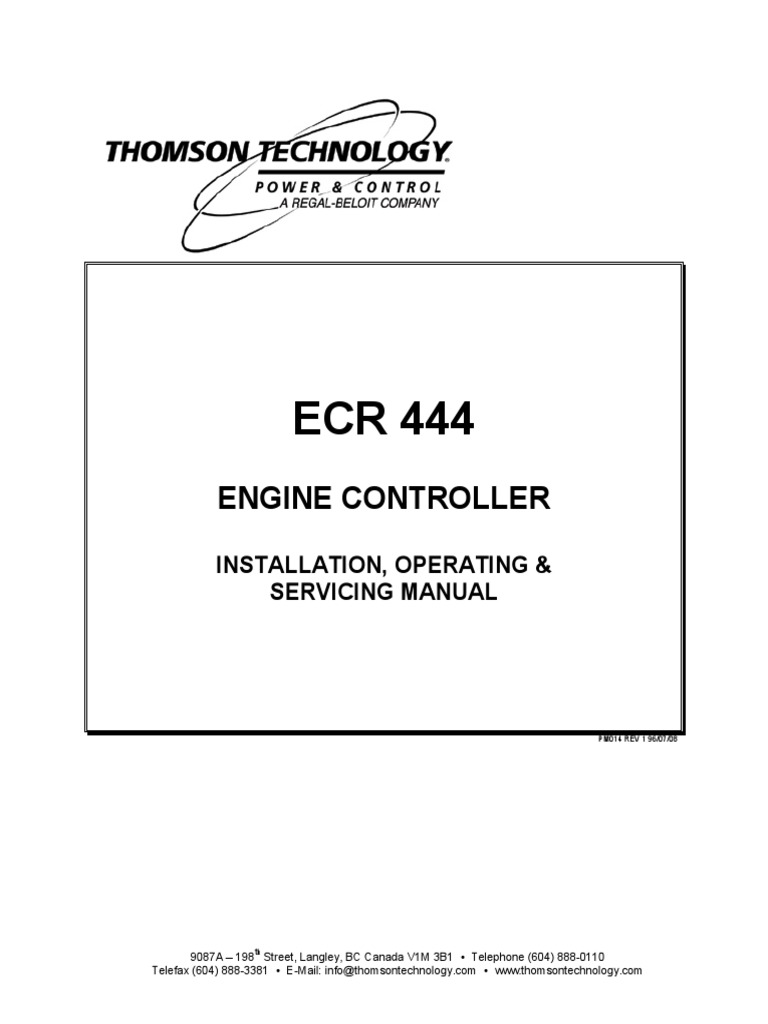 ECR444 PM014 Rev1 | PDF