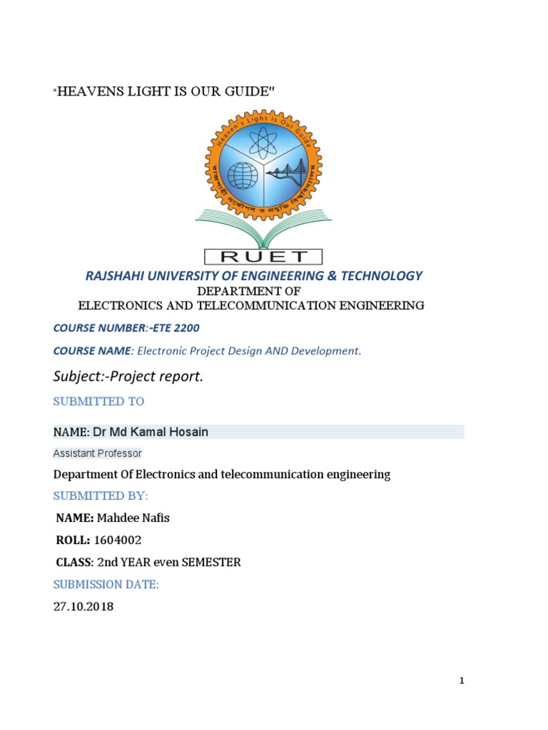 water automation project report | PDF | Analog To Digital Converter ...