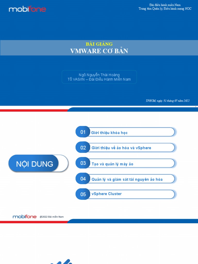 Vmware Cơ Bản-Toàn Bộ | PDF