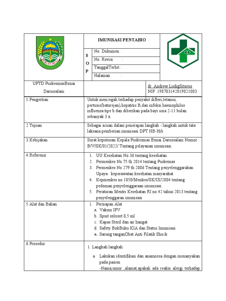 Imunisasi Pentabio | PDF | Pengembangan Diri | Kesehatan Holistik