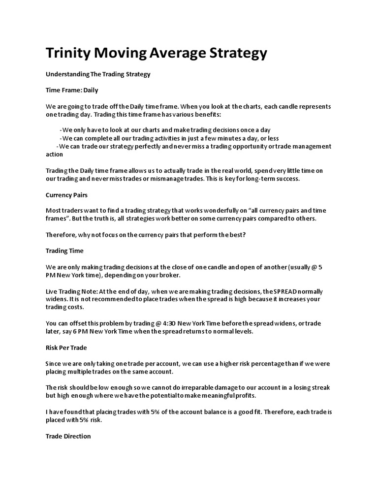 Trinity Moving Average Strategy | PDF