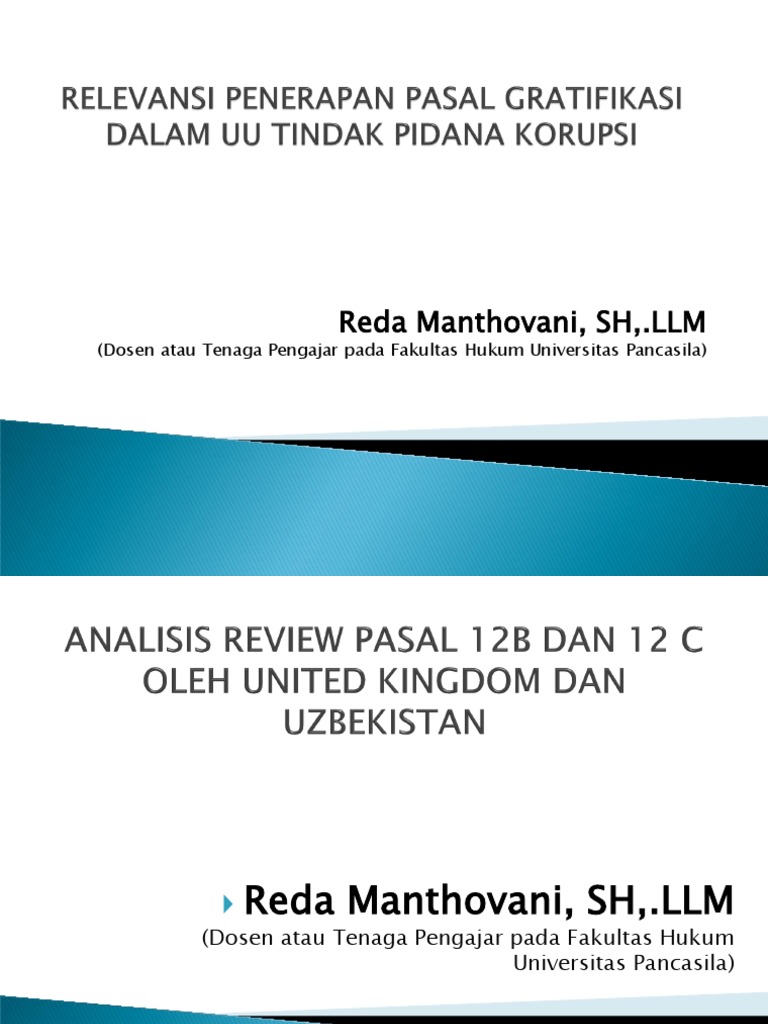 Gratifikasi - Reda Mantovani | PDF