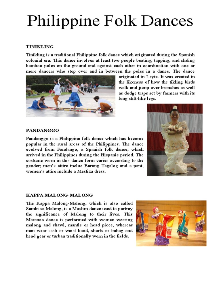 Philippine Folk Dances | PDF