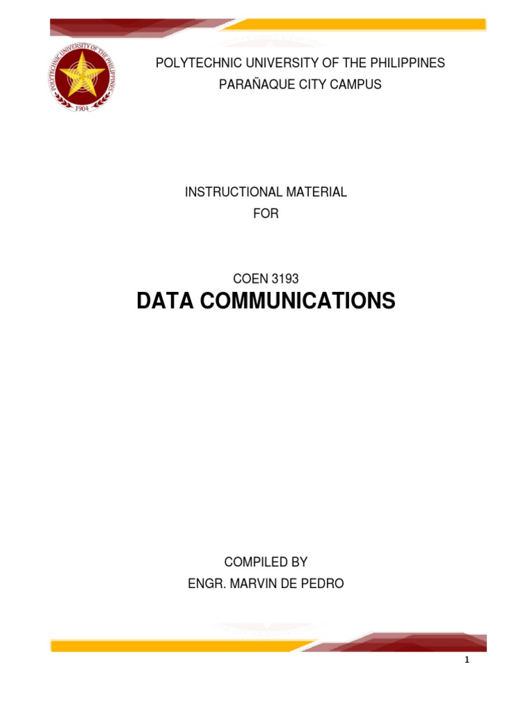 IM - COEN 3193 (Data Communications) | PDF