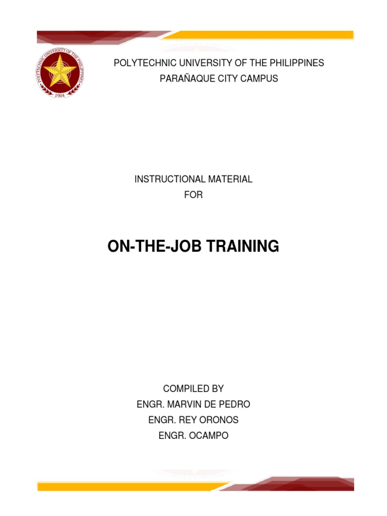 OJT Instructional Material Guide | PDF