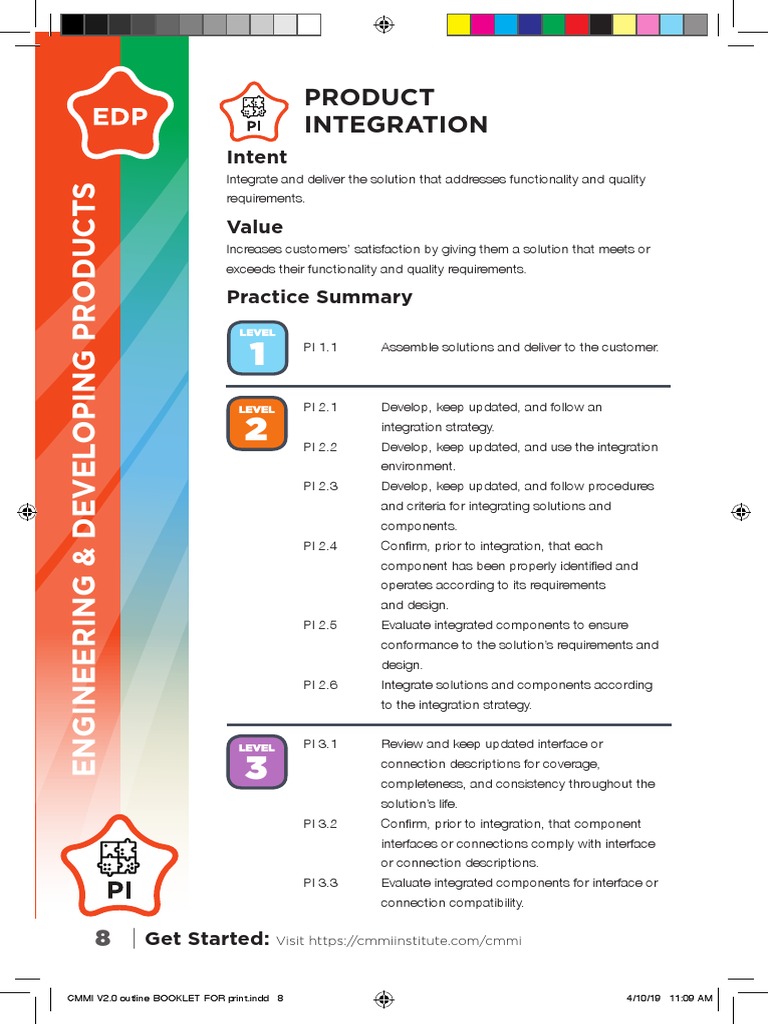 CMMI V2 0 Model at A Glance - Print Ready - ENG - 2019 04 29v2 2 | PDF ...