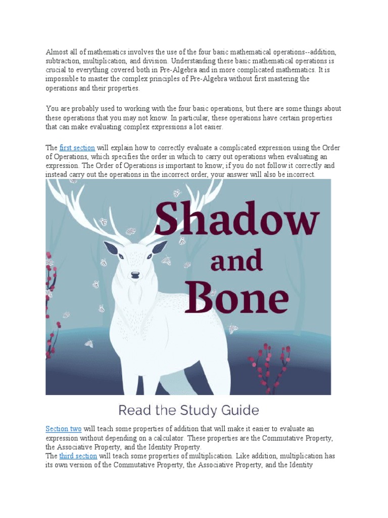 Almost All of Mathematics Involves The Use of The Four Basic ...