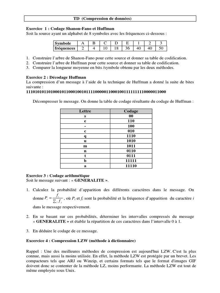 Tutorial Compression | PDF