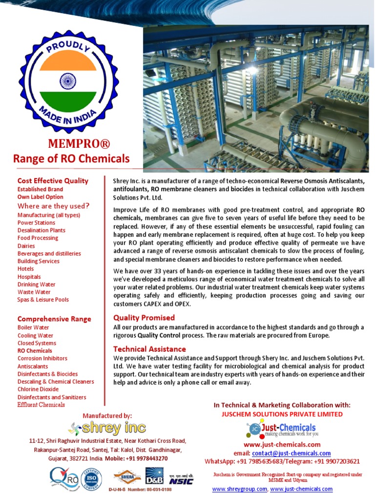 Chemicals Brochure | PDF