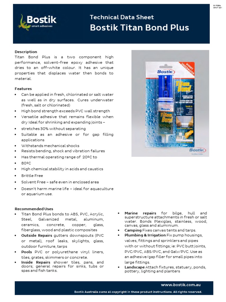 Bostik Titan Bond Plus 0914 | PDF