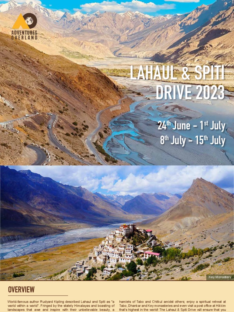 Brochure - Lahaul Spiti Drive 2023 | PDF