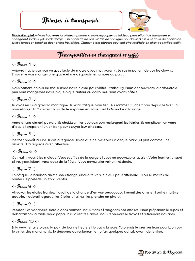 Phrases A Transposer | PDF