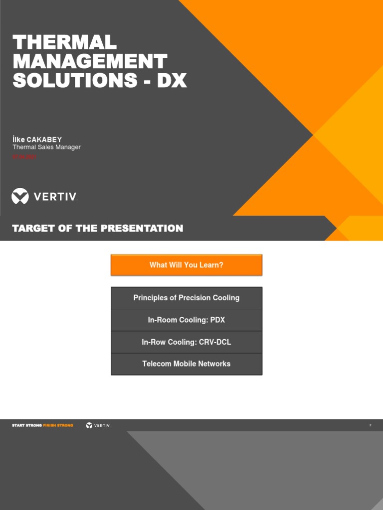 Thermal Management Solutions_Vertiv | PDF | Air Conditioning | Data Center