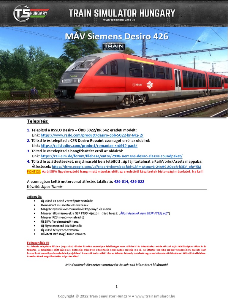MÁV Siemens Desiro 426 [TS.hu] | PDF