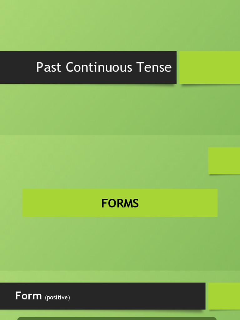 Past Continuous Tense | PDF