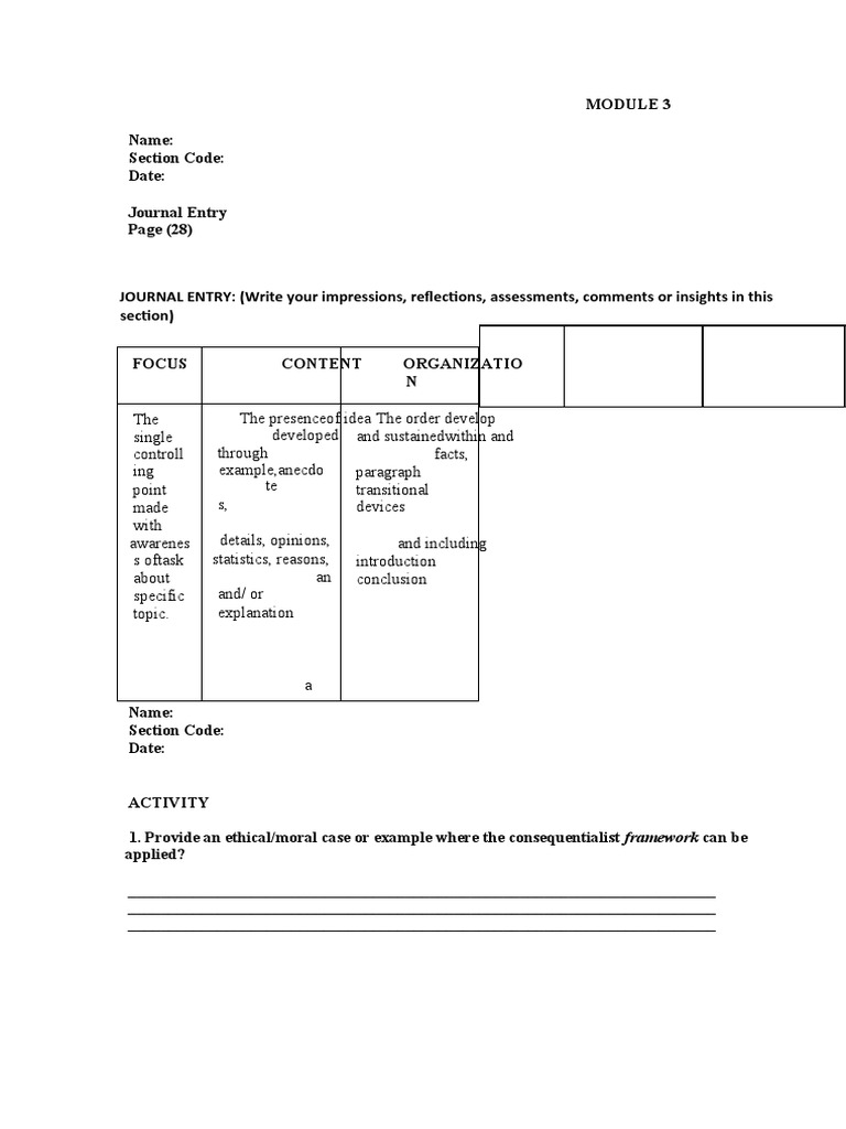 MODULE 3 ACTIVITY- | PDF