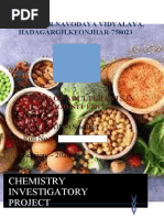 Chemistry Project On Study of Food Adulterants | PDF | Butter | Foods