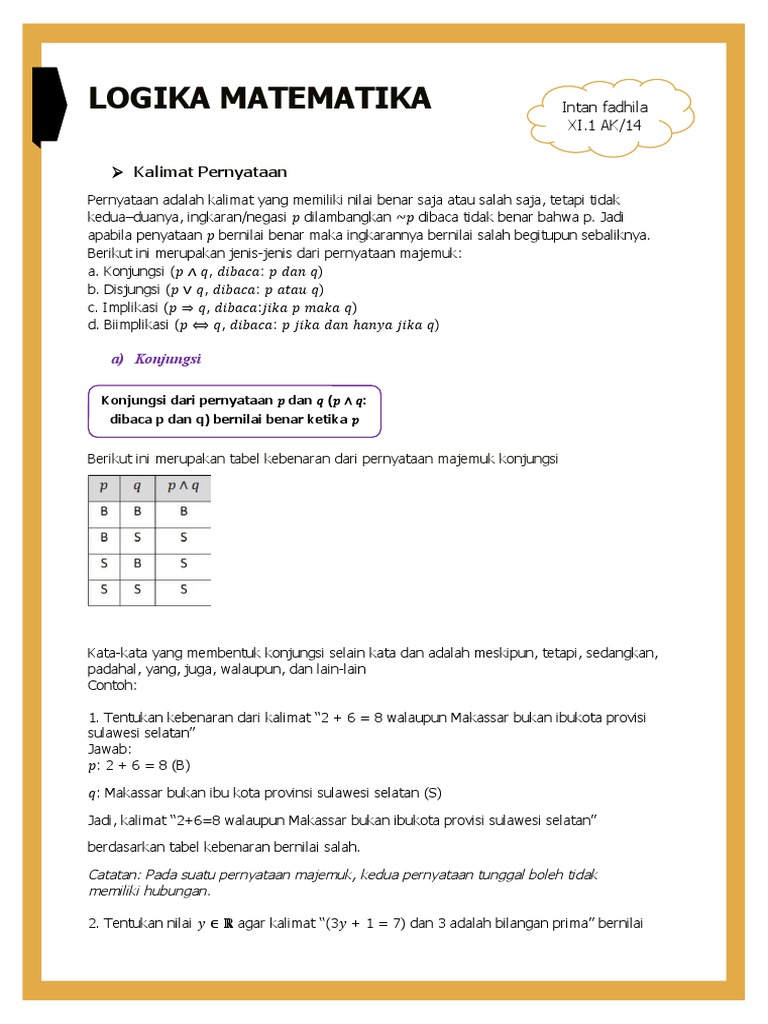 Logika Matematika | PDF