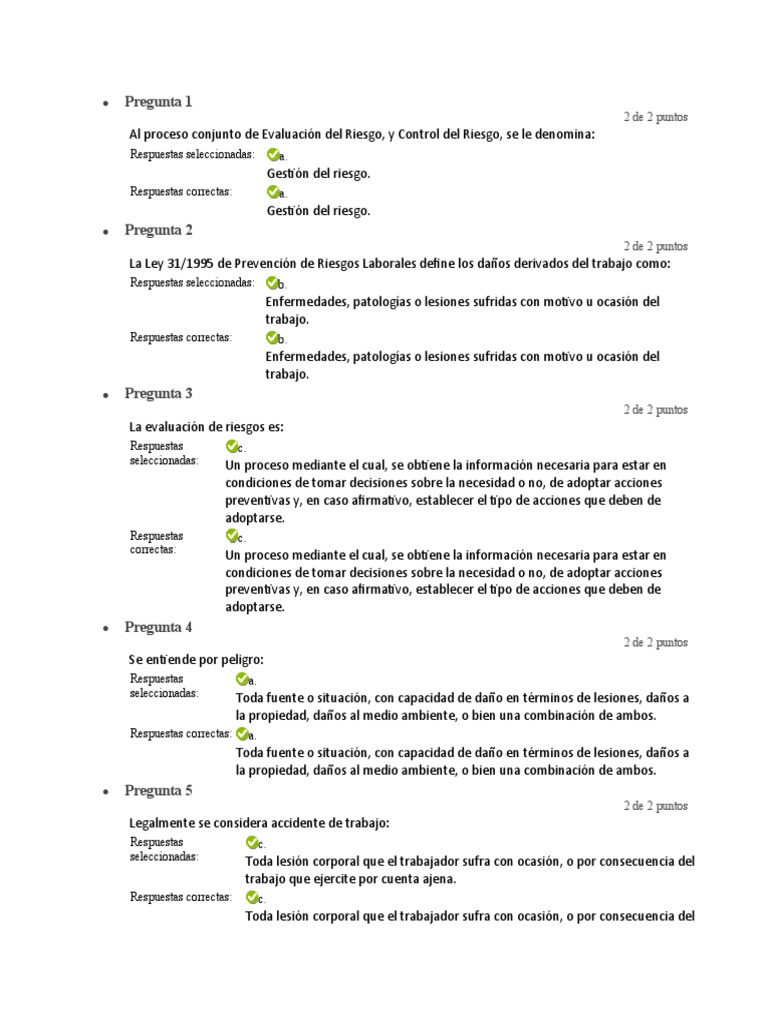 Preguntas Autoevaluacion Modulo 5 | PDF