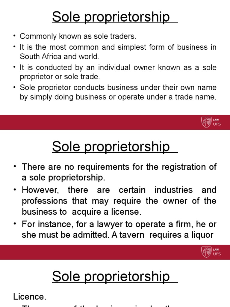 Unit 1 A Sole Proprietorship | PDF