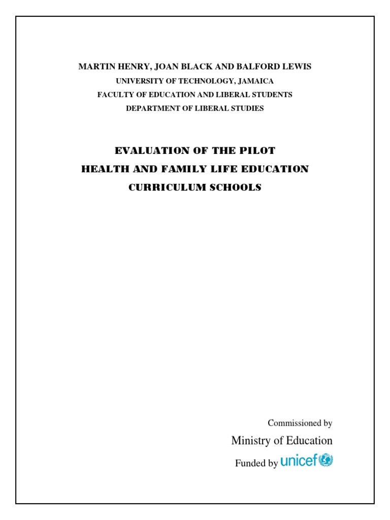 MOEYI HFLE Evaluation Final Report 2006 | PDF | Self-Improvement