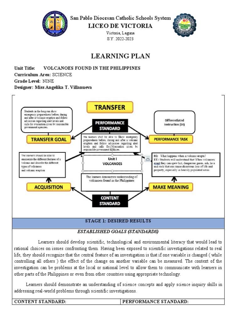 Science 9 3Q LP Unit 1-3 22-23 | PDF | Volcano | Learning