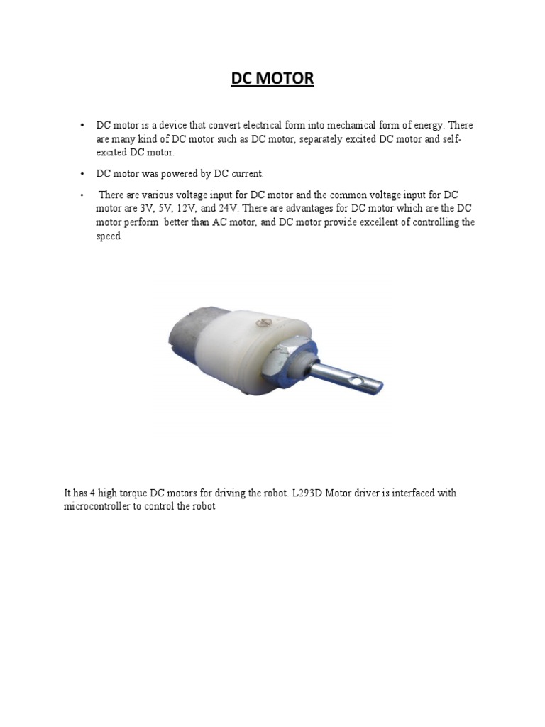 DC Motor | PDF