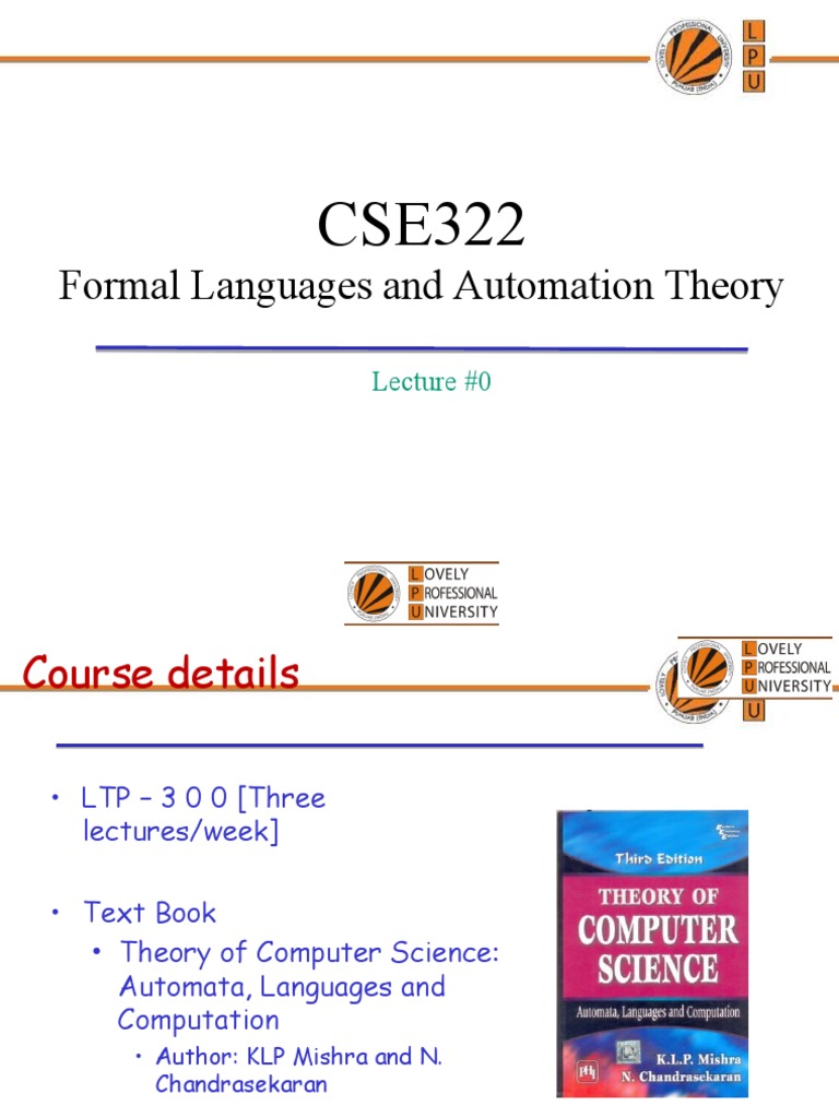 Lecture 0 CSE322 | PDF
