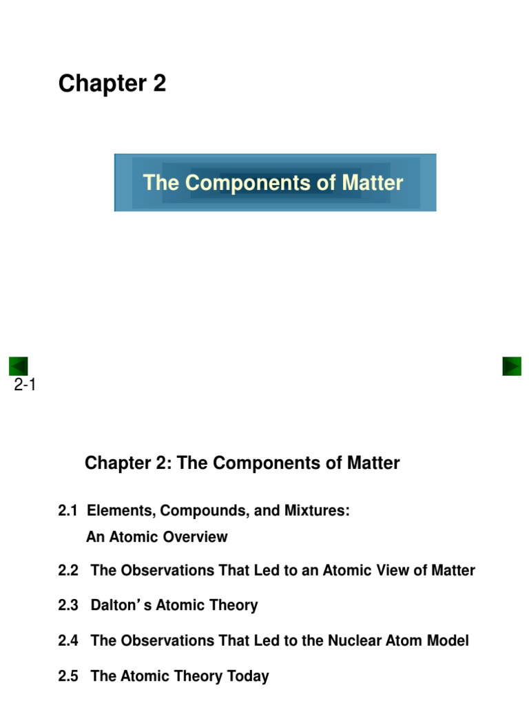 General Chemistry 1 - Lesson 2 Components of Matter | PDF