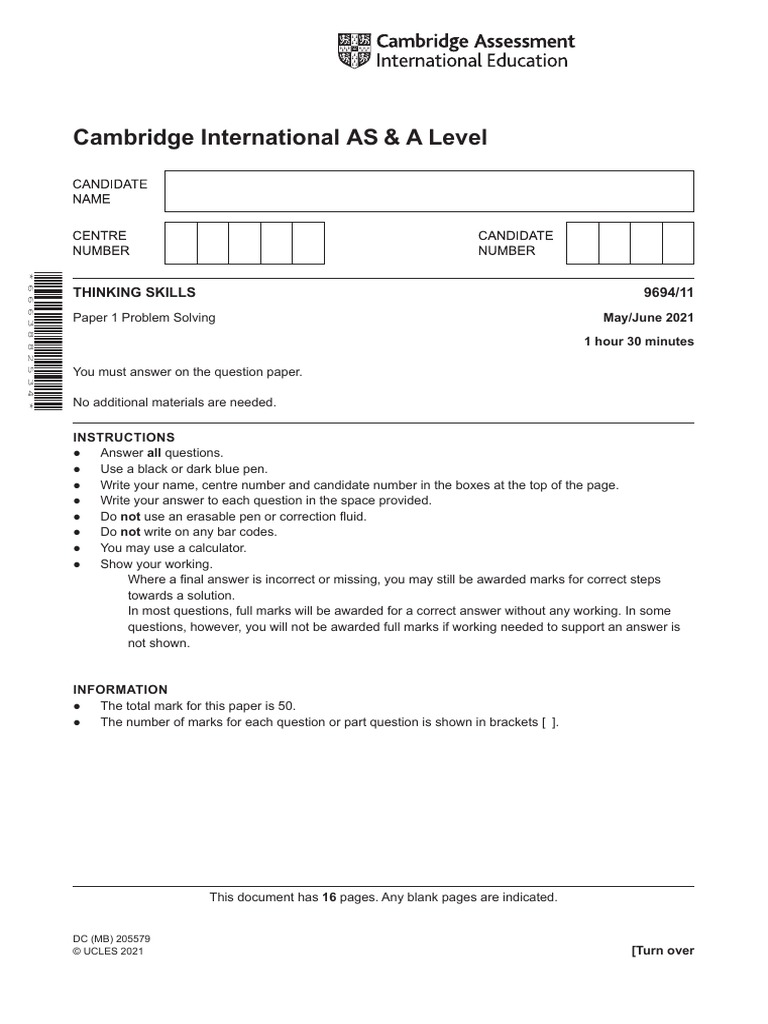 June 2021 Question Paper 11 | PDF