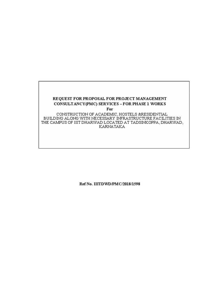 Construction Residential Work Proposal | PDF | Request For Proposal ...