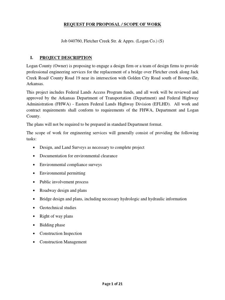 Construction Management Proposal for Bridge | PDF | General Contractor ...
