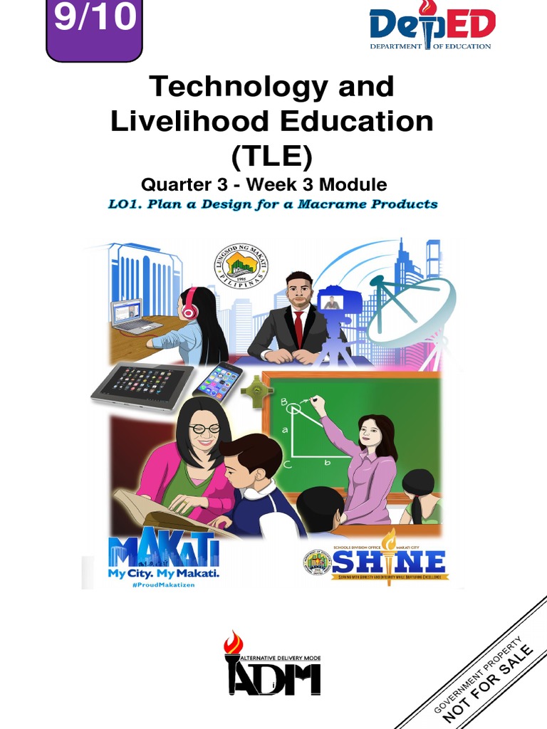 ADM Q3 TLE 9 10 Week 3 Module Macrame and Basketry CAMINSI | PDF | Knot ...