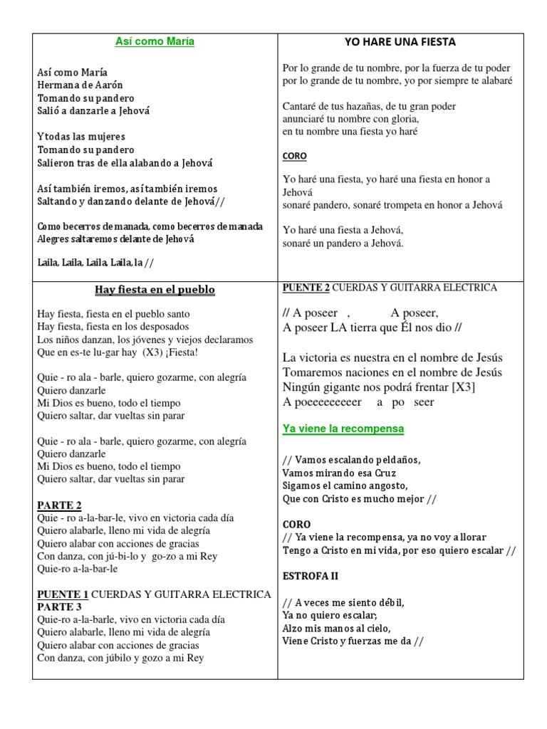 Fiesta de Alabanza a Jehová | PDF