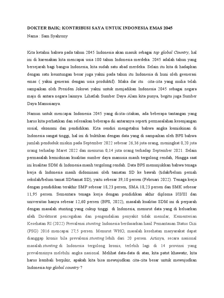 Essay SFL BARU | PDF