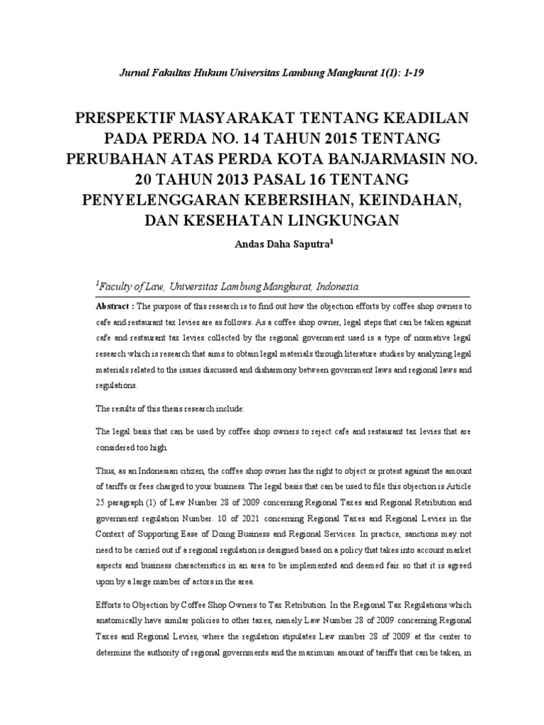 Jurnal Skripsi Muhammad Reza Setiawan | PDF | Taxes | Payments