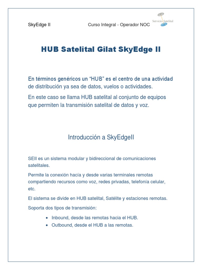 HUB Satelital Gilat SkyEdge II | PDF | Tecnología