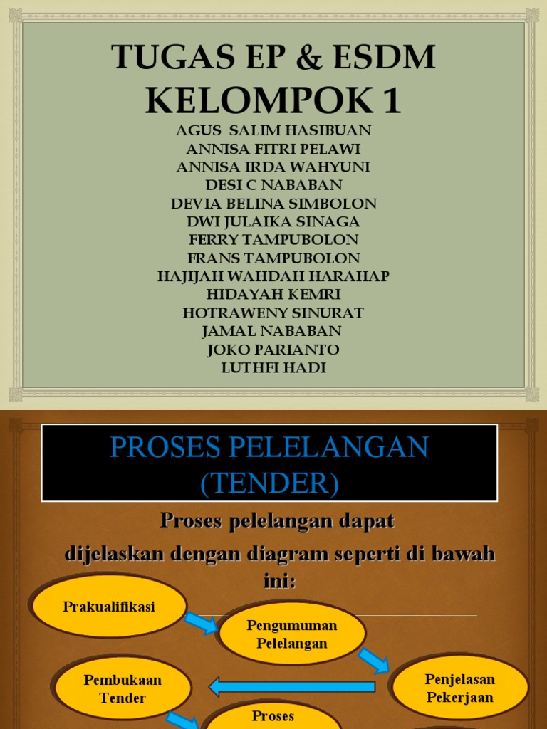 Proses Tender | PDF | Bisnis