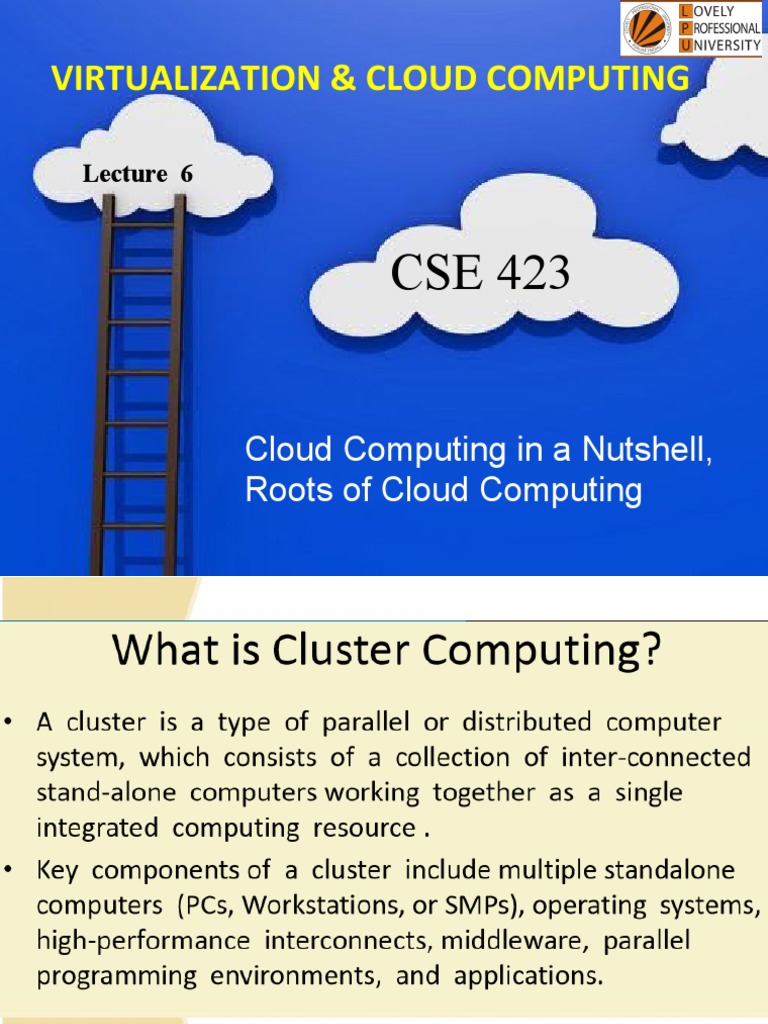 Lecture 6 - Cloud Computing in A Nutshell - Roots | PDF | Cloud Computing | Virtualization