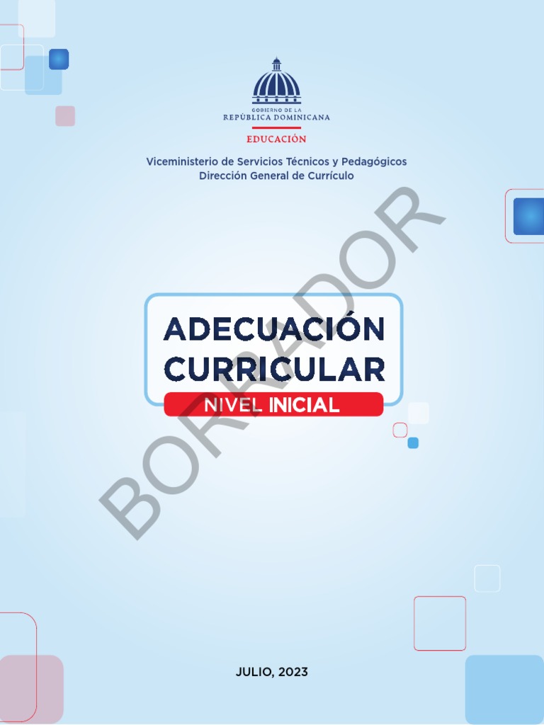 Adecuación Curricular Nivel Inicial FINAL 2023 | PDF