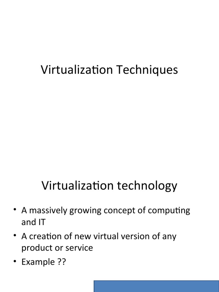 Understanding Virtualization Techniques | PDF | Computers
