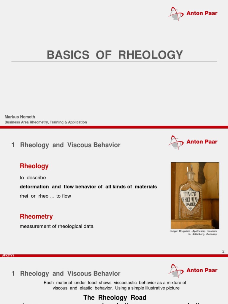 2018 E-Basics of Rheology Short | PDF