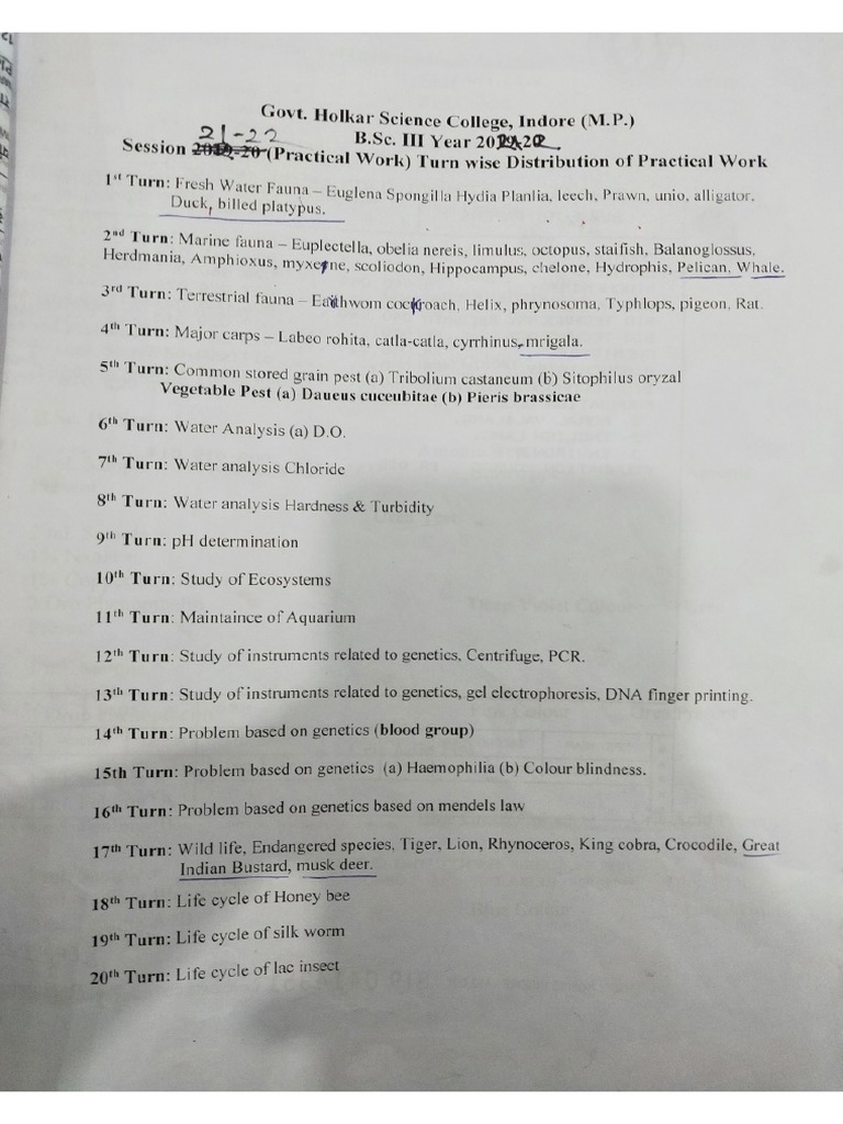 First Turn Zoology 3rd Year | PDF