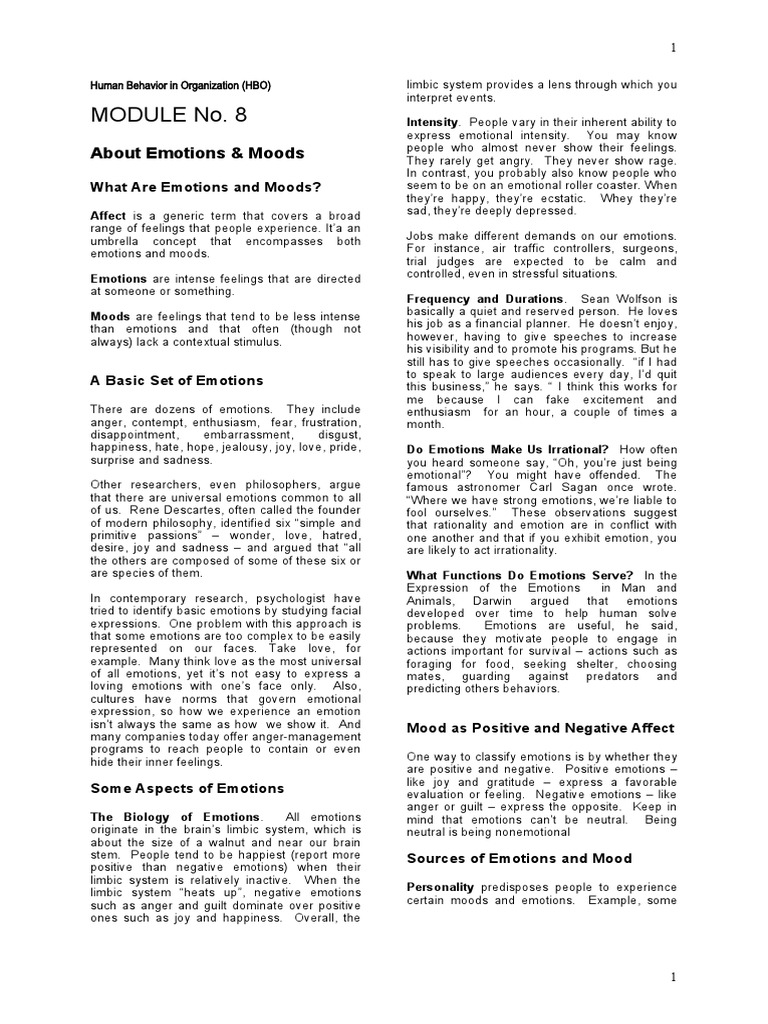 HBO Module No. 8 | PDF