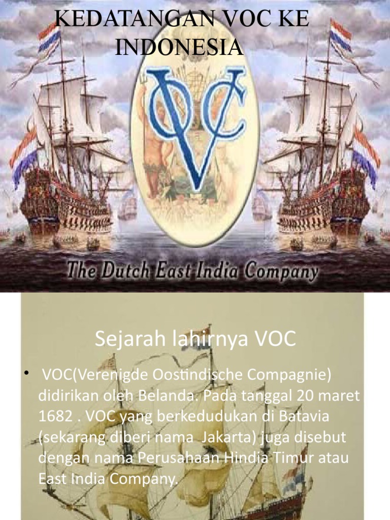 Sejarah Kedatangan Voc Ke Indonesia | PDF