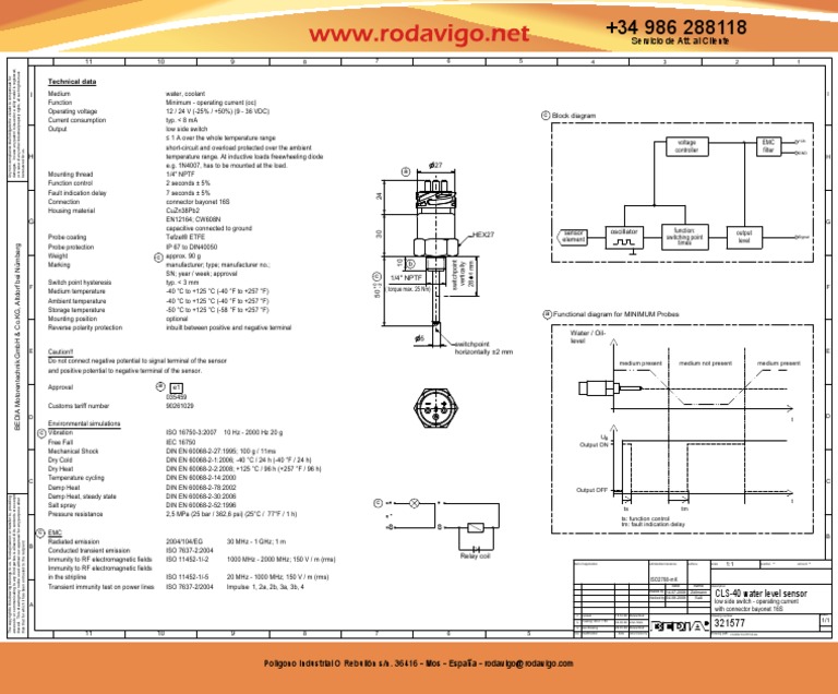 Sensor Nivel cls40 Bedia | Download Free PDF | Electrical Engineering ...