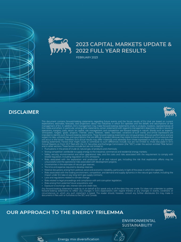 Eni 2023-Capital-Markets-Update-presentation | PDF