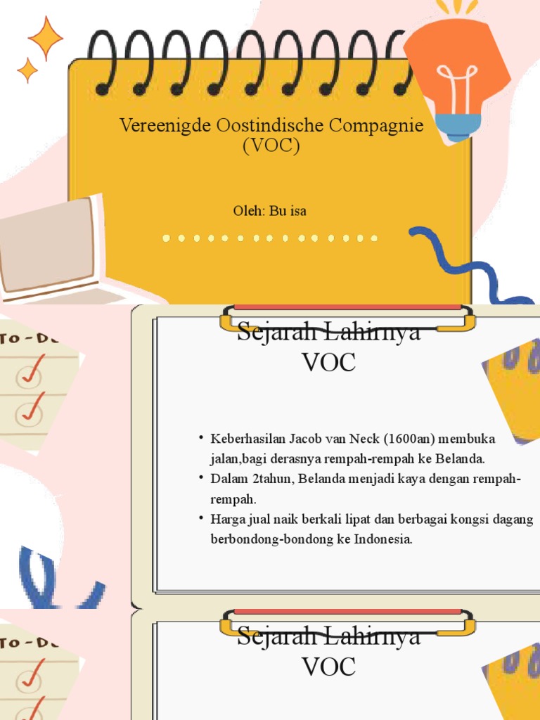 Vereenigde Oostindische Compagnie (VOC) : Oleh: Bu Isa | PDF