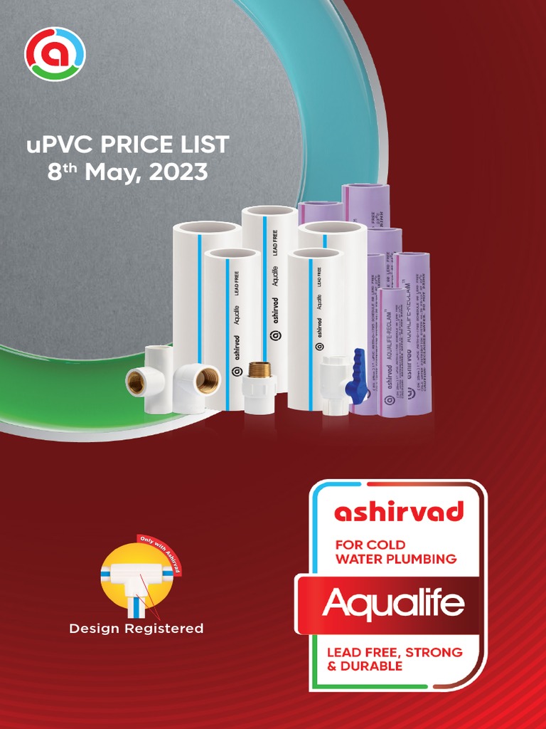 Ashirvad UPVC Price List 08-May-23 | PDF | Pipe (Fluid Conveyance ...